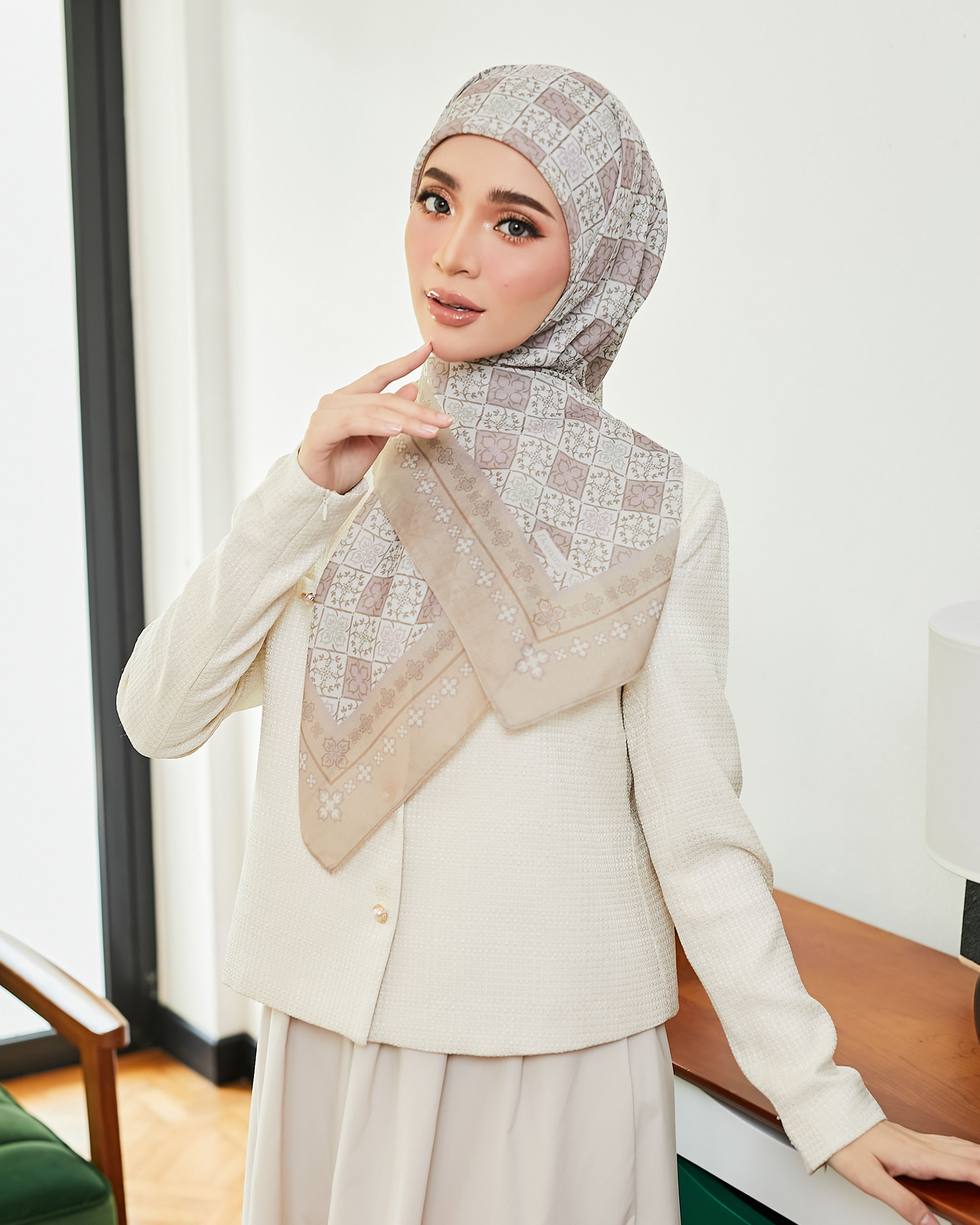 Deenara | Your Favourite Ready-to-Wear Kurung | Scarves Printed Cotton ...